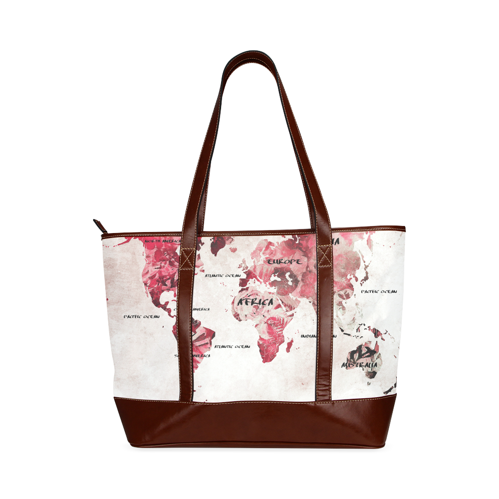 world map Tote Handbag (Model 1642) | ID: D1304708