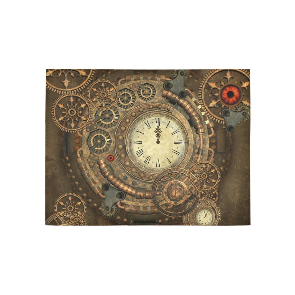 Steampunk, awesome clockwork Area Rug 5'3''x4' | ID: D1311719