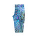 Blue Peacock Print Crop Leggings Hestia Cropped Leggings (Model L03 ...