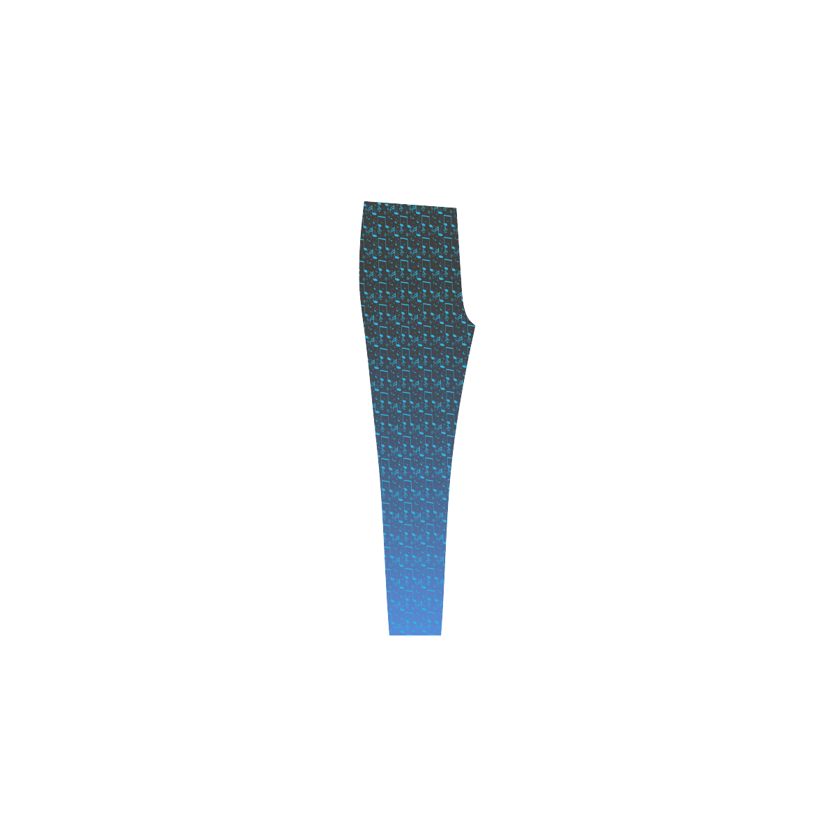 Blue Notes Music Pattern Cassandra Women's Leggings (Model L01) | ID ...