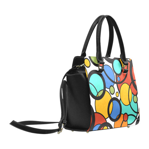 Pop Art Colored Dots Graphic Print Purse Classic Shoulder Handbag ...