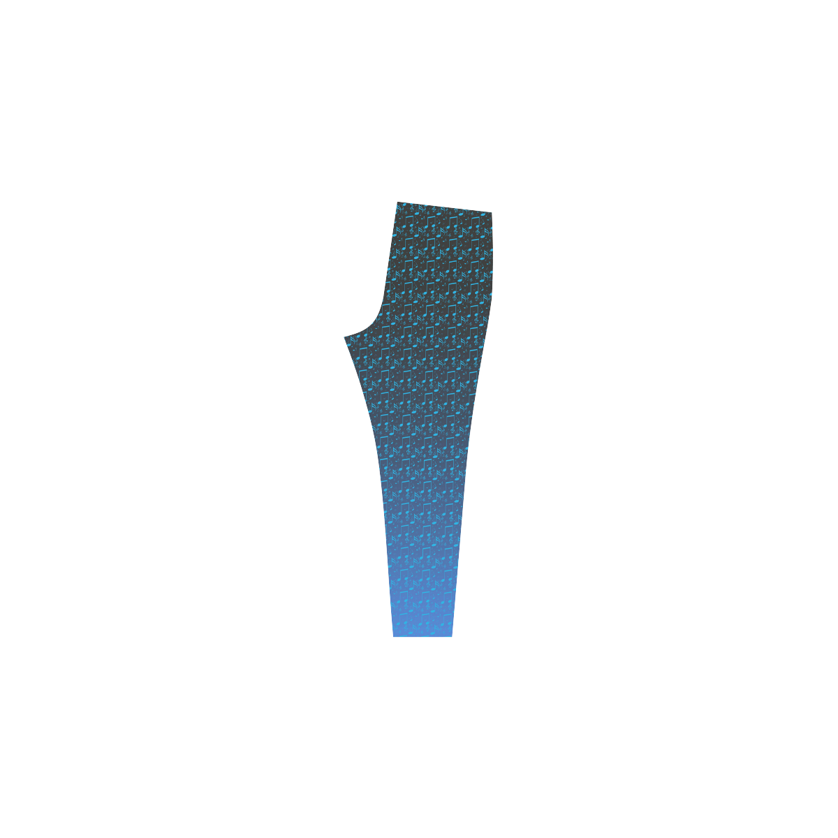 Blue Notes Music Pattern Cassandra Women's Leggings (Model L01) | ID ...