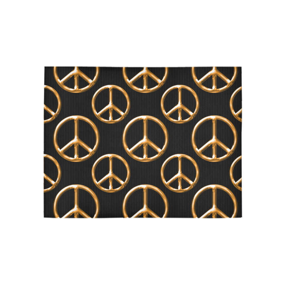 Peace is Golden Area Rug 5'3''x4' | ID: D1327596