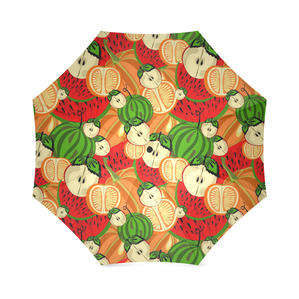 Colorful Fruit Pattern with Watermelon Foldable Umbrella (Model U01 ...