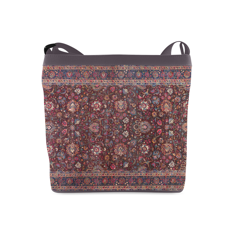 Vintage Floral Persian Rug Pattern Crossbody Bags (Model 1613) | ID ...