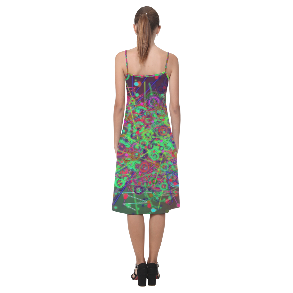 Exploding Disco Lights and Colours Alcestis Slip Dress (Model D05) | ID ...