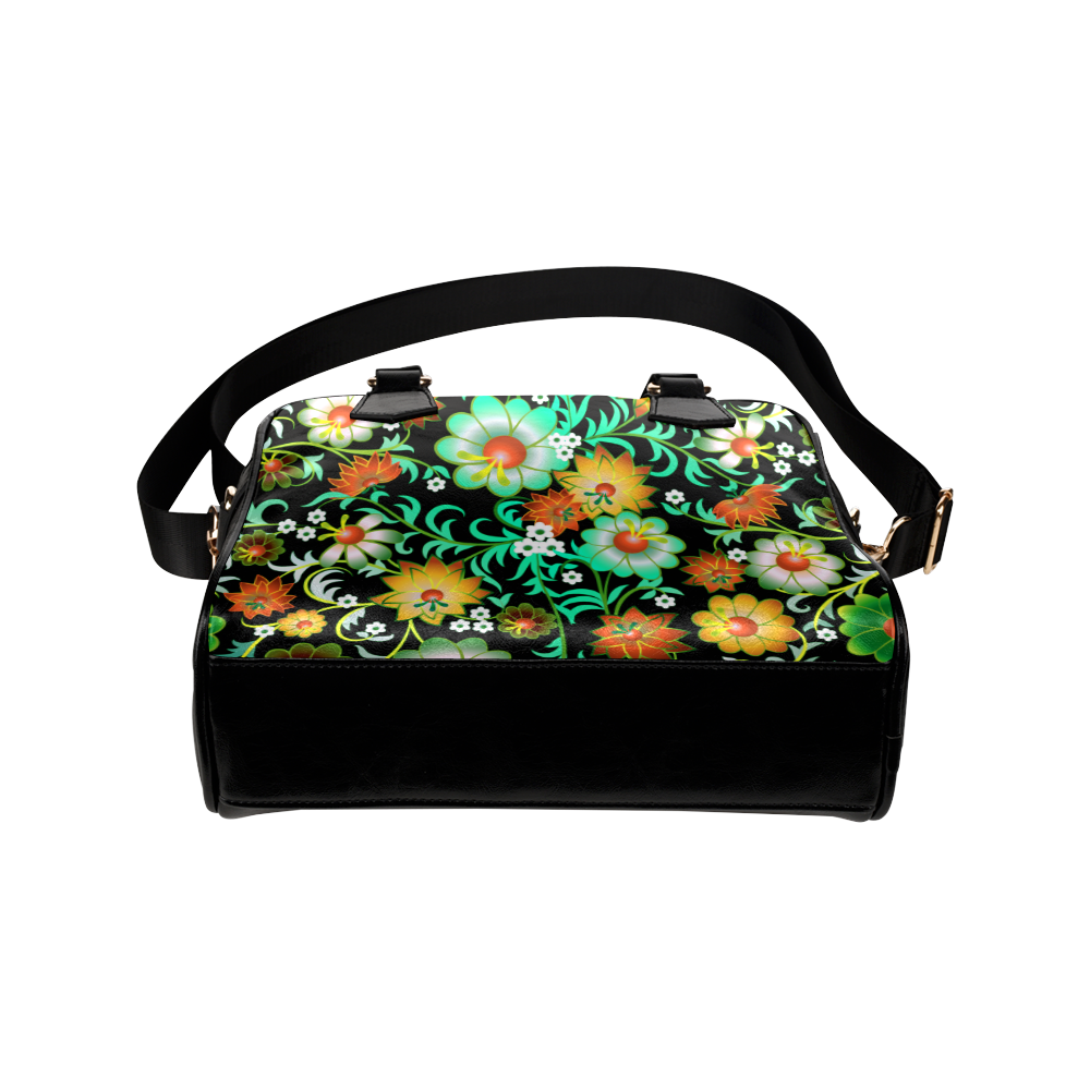 Beautiful Vintage European Floral Pattern Shoulder Handbag (Model 1634 ...