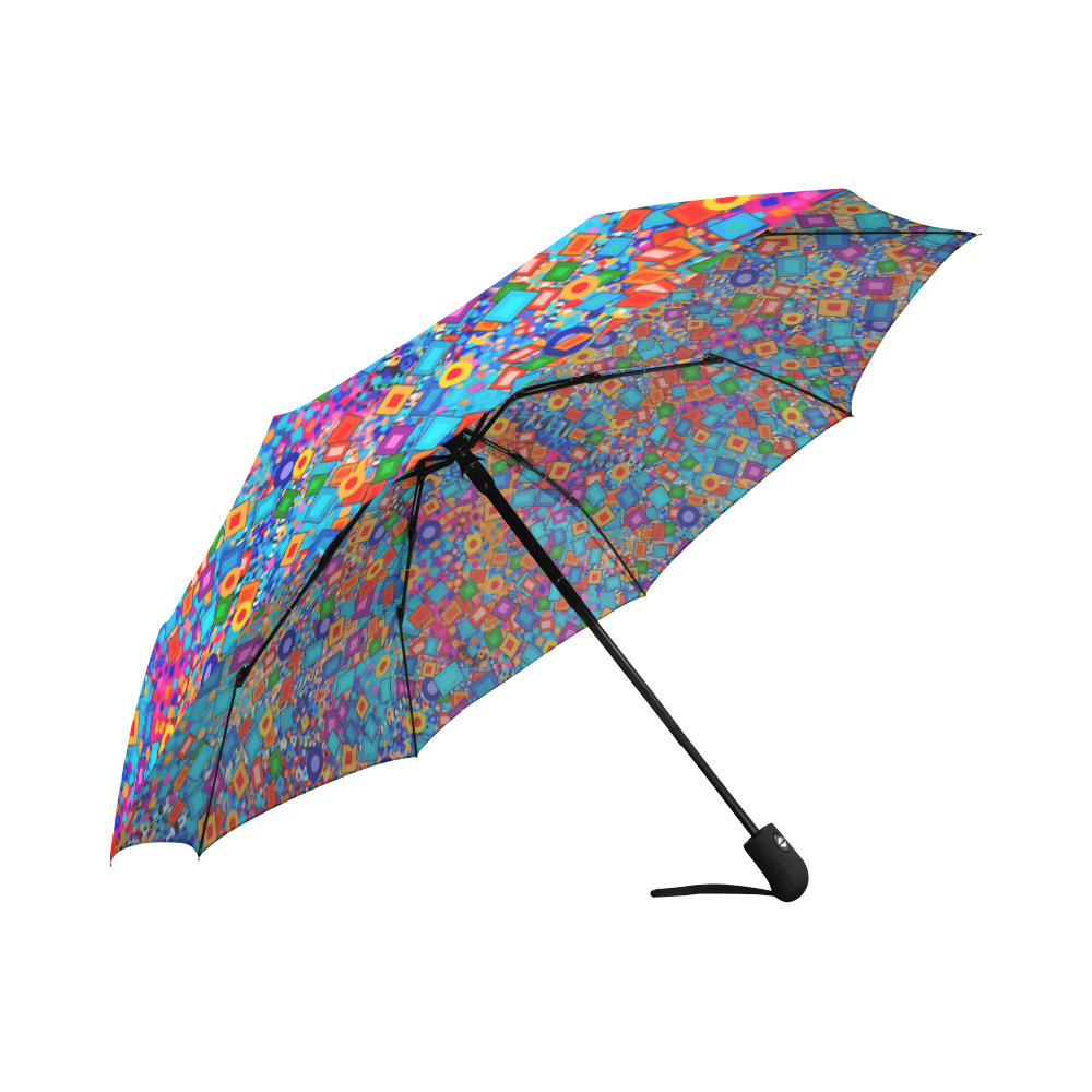 Colorful Carnival Colors Print Umbrella Auto-Foldable Umbrella (Model ...