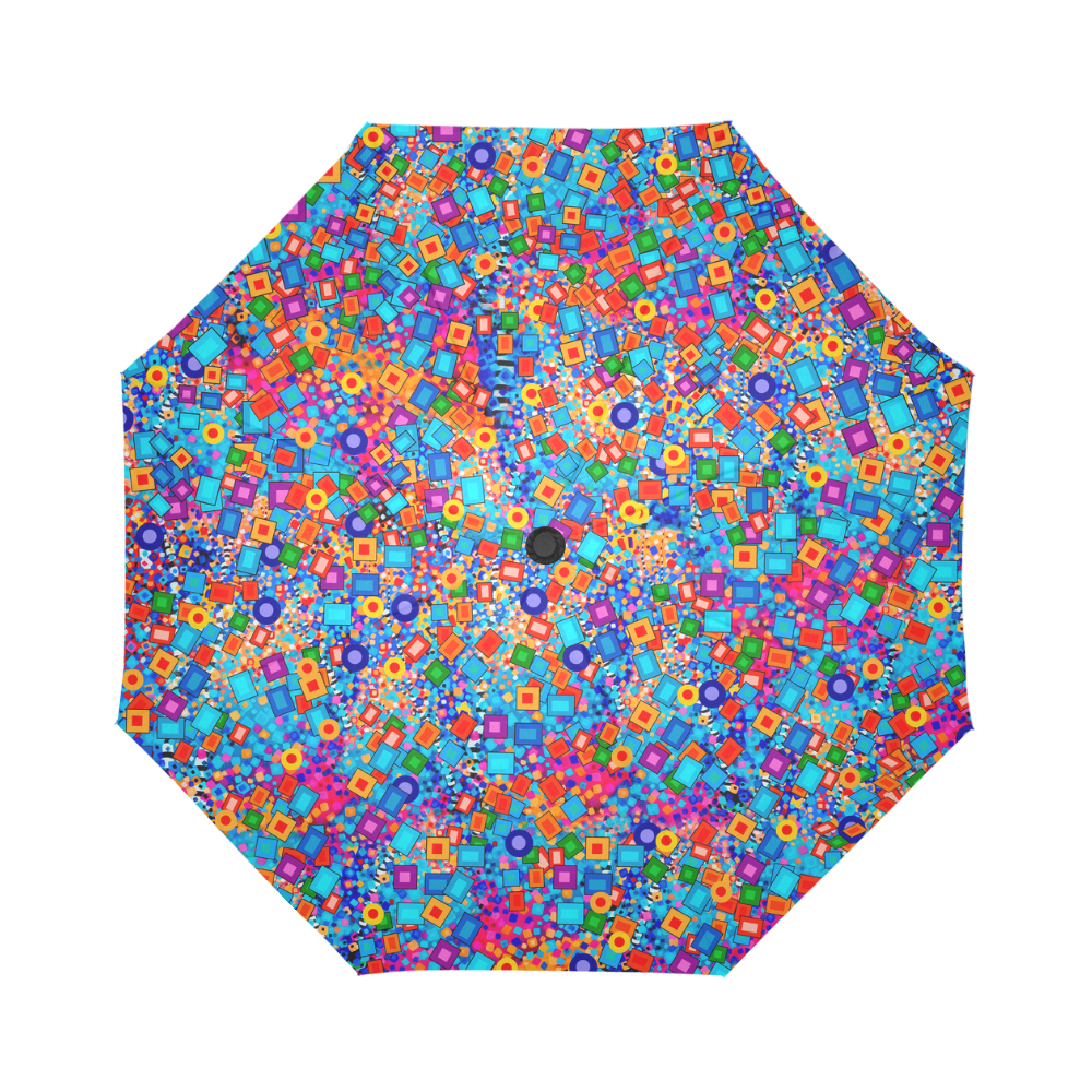 Colorful Carnival Colors Print Umbrella Auto-Foldable Umbrella (Model ...