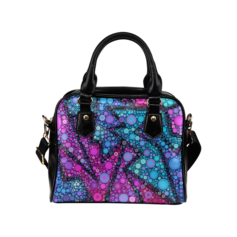 Blues Bubble Love Shoulder Handbag (Model 1634) | ID: D1391900