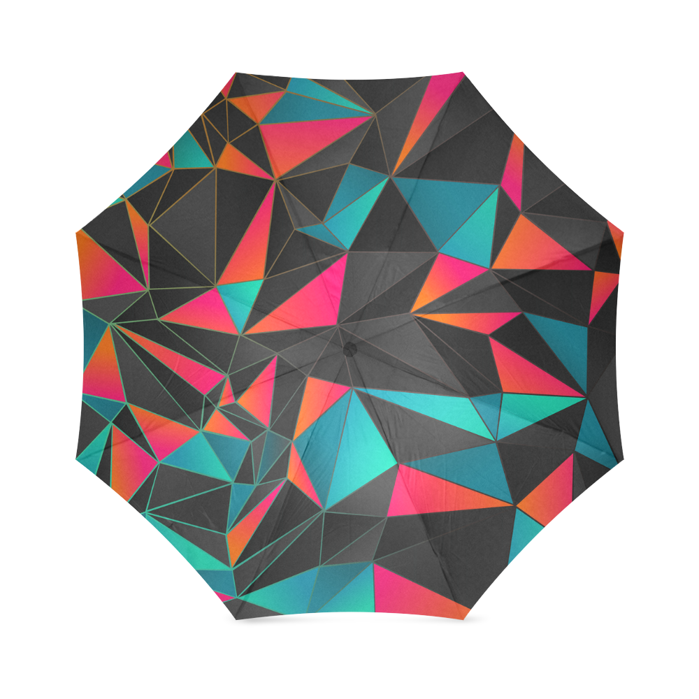 Geometrical Sunset Foldable Umbrella (Model U01) | ID: D1396555