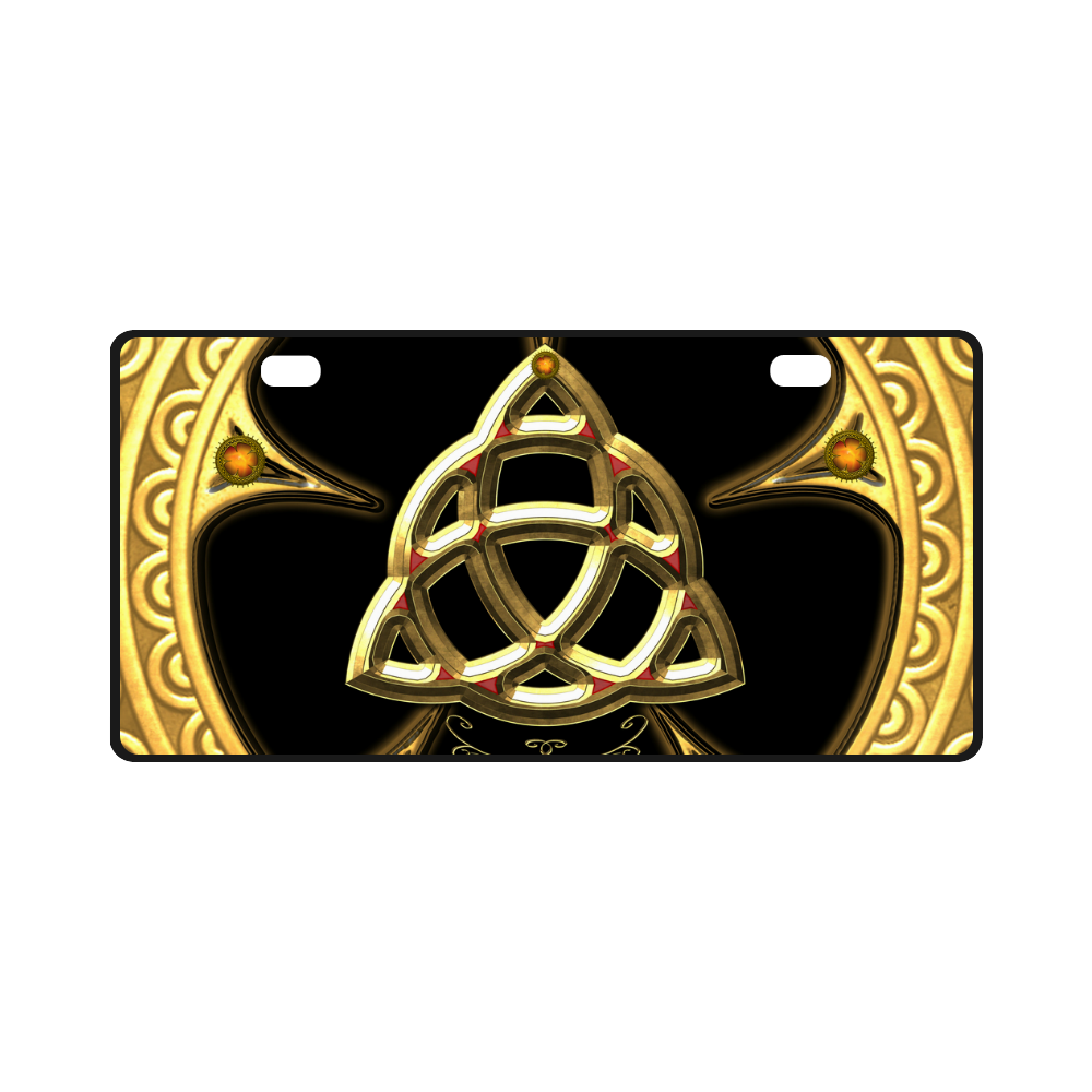 The celtic knote, golden design License Plate | ID: D1406048