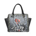 Raven Heart Print Studded Handbag By Juleez Rivet Shoulder Handbag ...