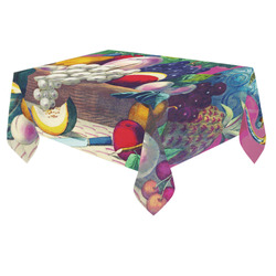 Cherries Apricots Apples Fruit Cotton Linen Tablecloth 60"x 84" | ID ...