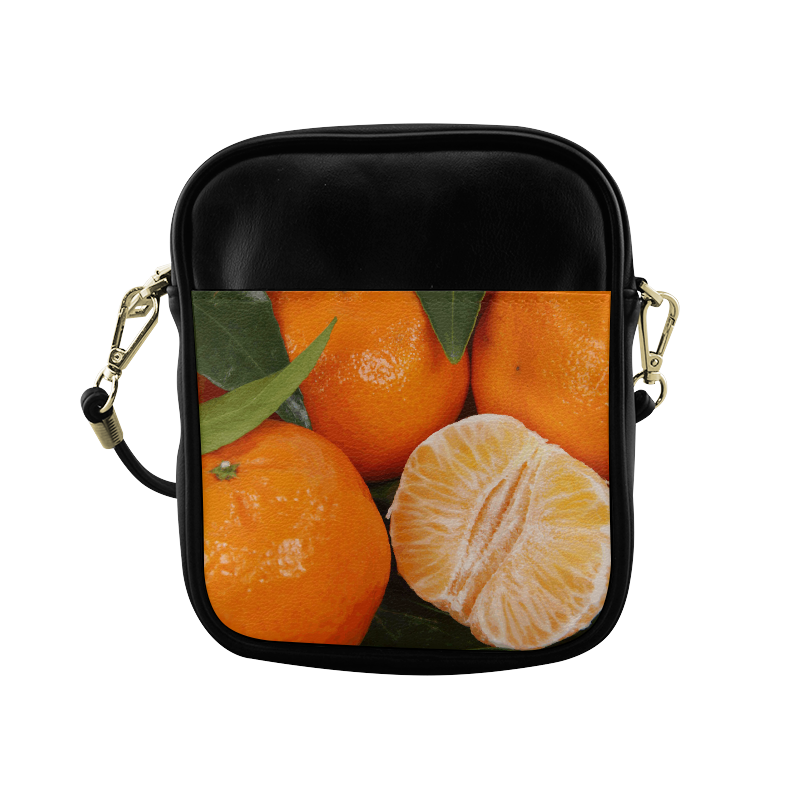 Oranges & Peeled Orange Fruit Sling Bag (Model 1627) | ID: D1422664