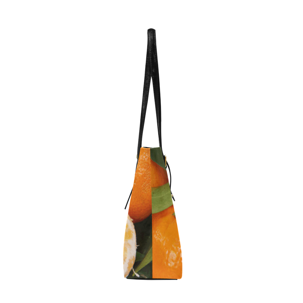 Oranges & Peeled Orange Fruit Euramerican Tote Bag/Large (Model 1656 ...