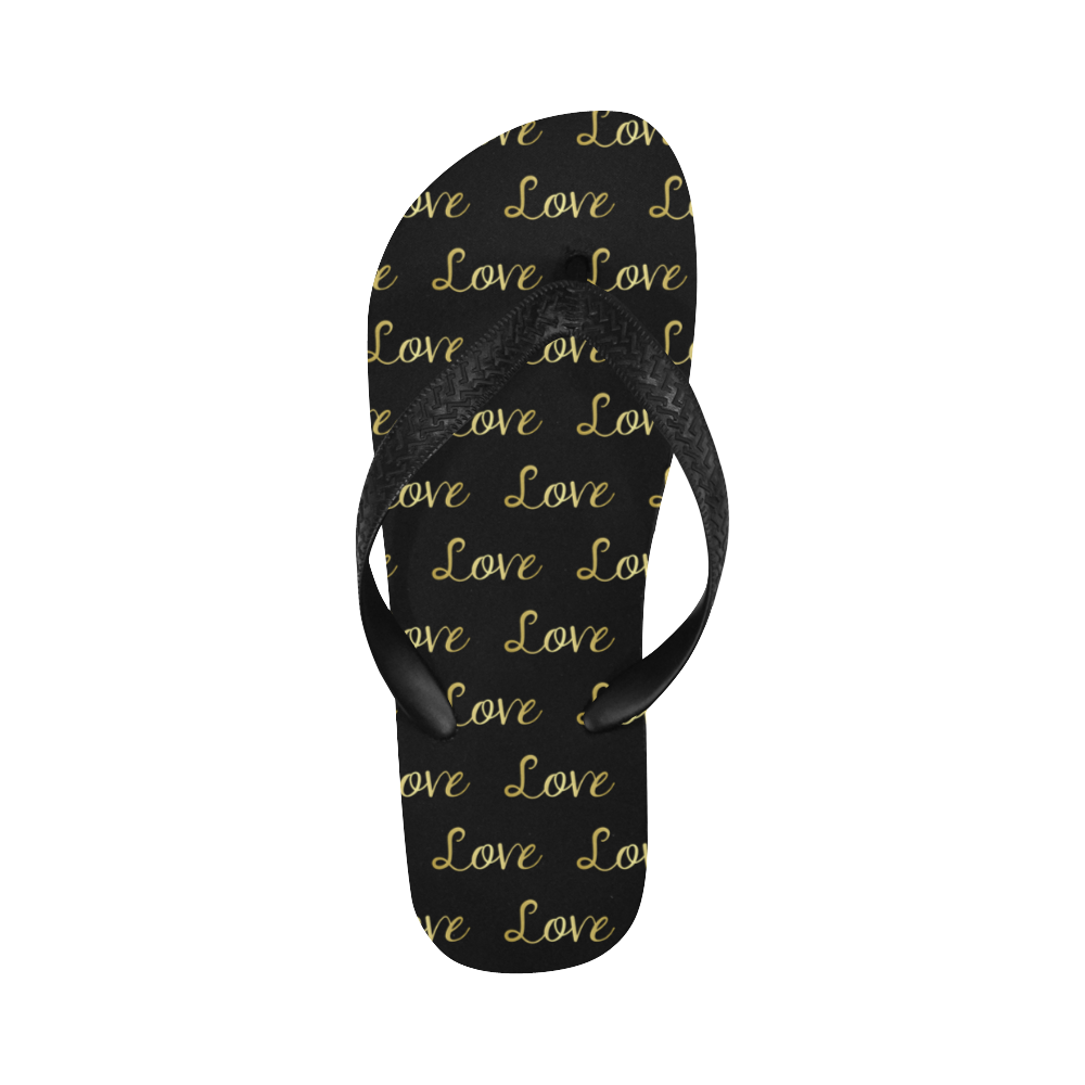 "Love" Flip Flops for Men/Women (Model 040) | ID: D1423176