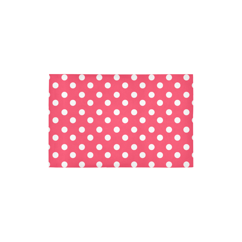 Indian Red Polka Dots Area Rug 2'7"x 1'8‘’ | ID: D1424832
