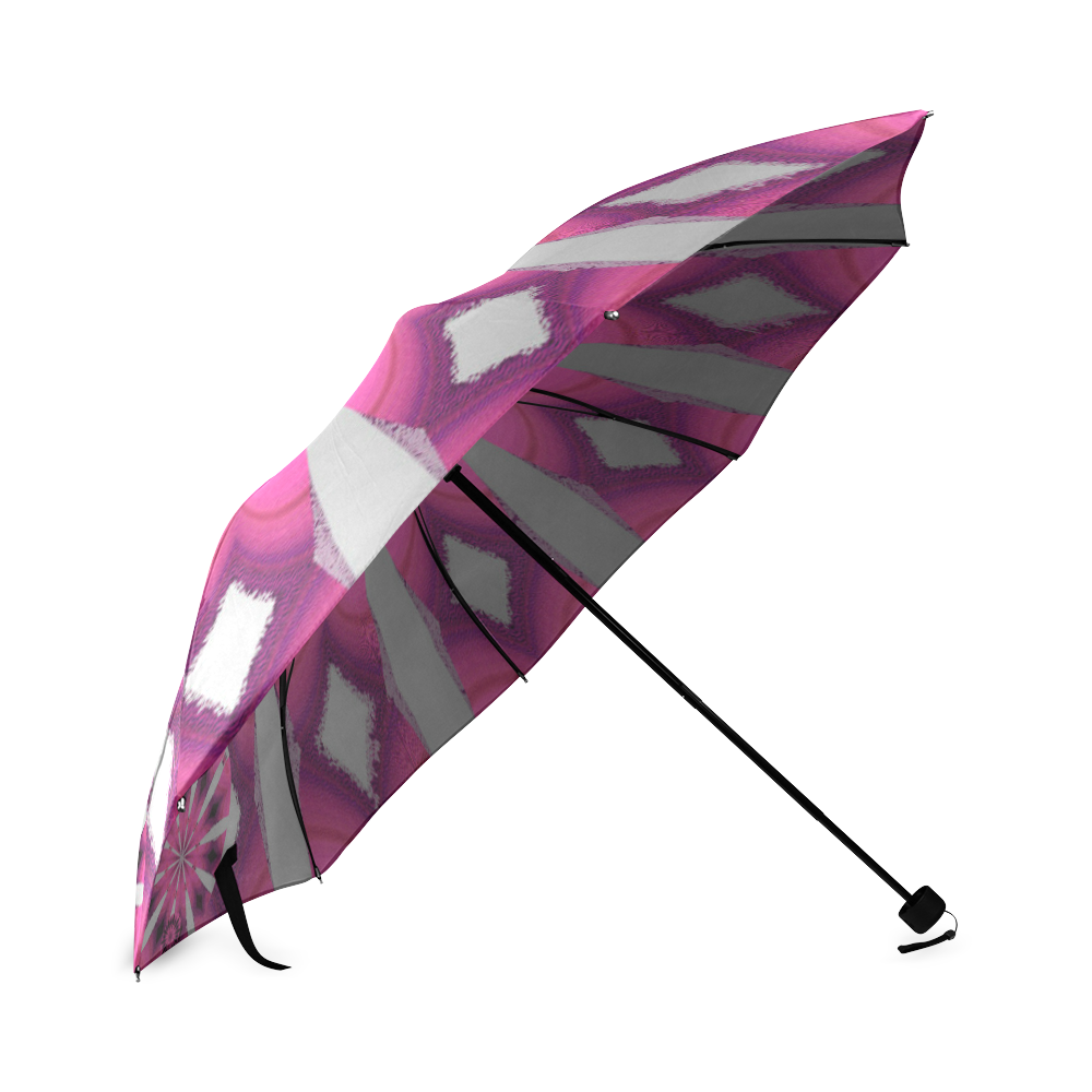 PINK PINWHEELZ Foldable Umbrella (Model U01) | ID: D1425957