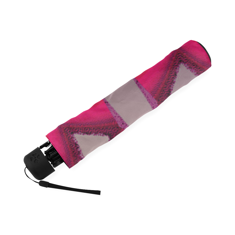 PINK PINWHEELZY Foldable Umbrella (Model U01) | ID: D1425972
