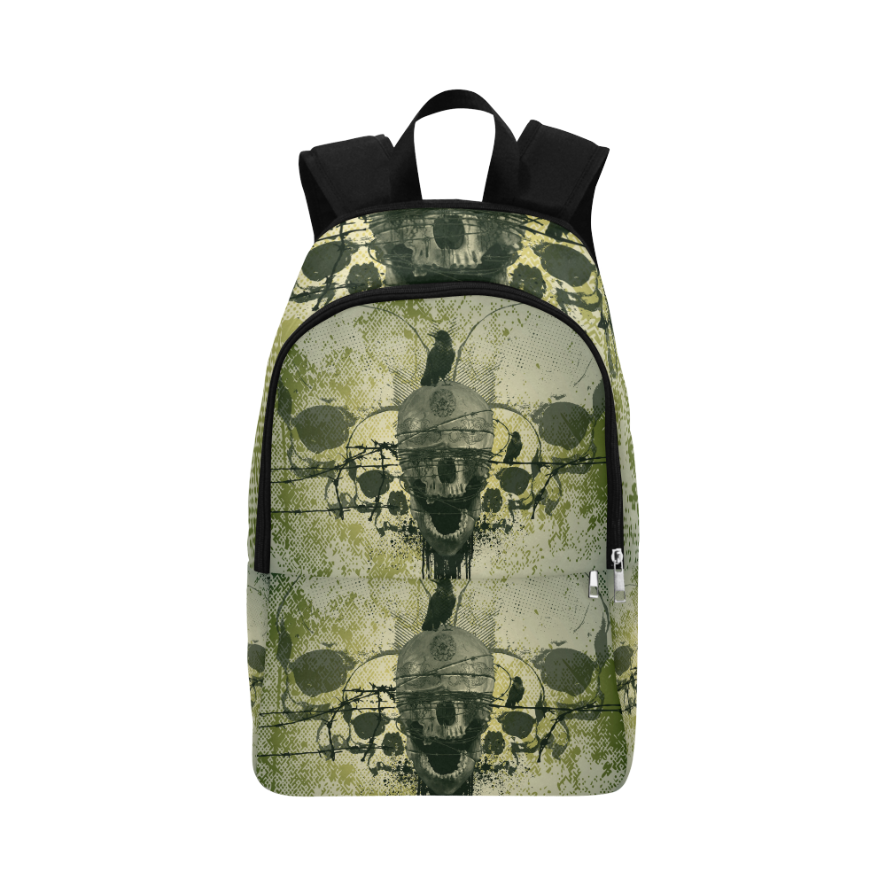 Creepy skull Fabric Backpack for Adult (Model 1659) | ID: D1433809