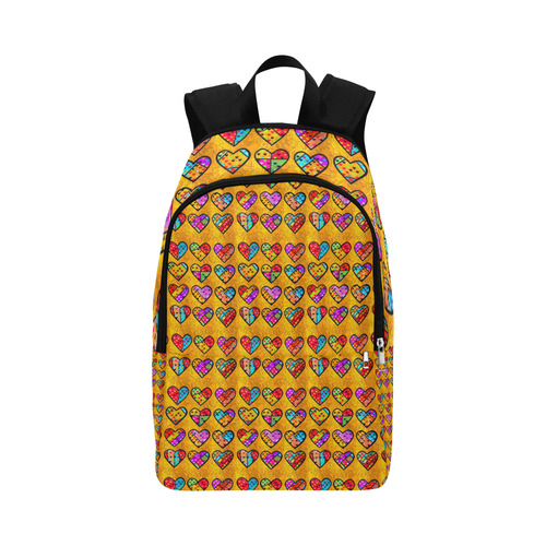 Herz Popart by Nico Bielow Fabric Backpack for Adult (Model 1659) | ID: D1434646