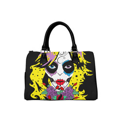 emo sugarskull large Boston Handbag (Model 1621) | ID: D1439864
