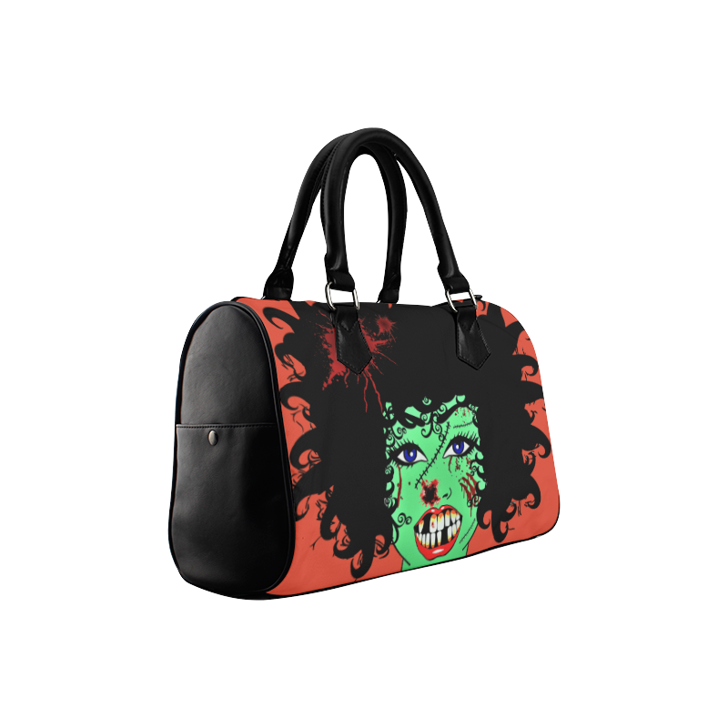ZinZi the Zombie red Boston Handbag (Model 1621) | ID: D1439787