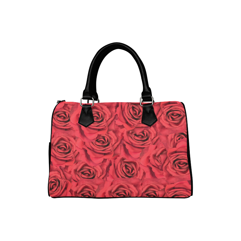 Radical Red Roses Boston Handbag (Model 1621) | ID: D1444231