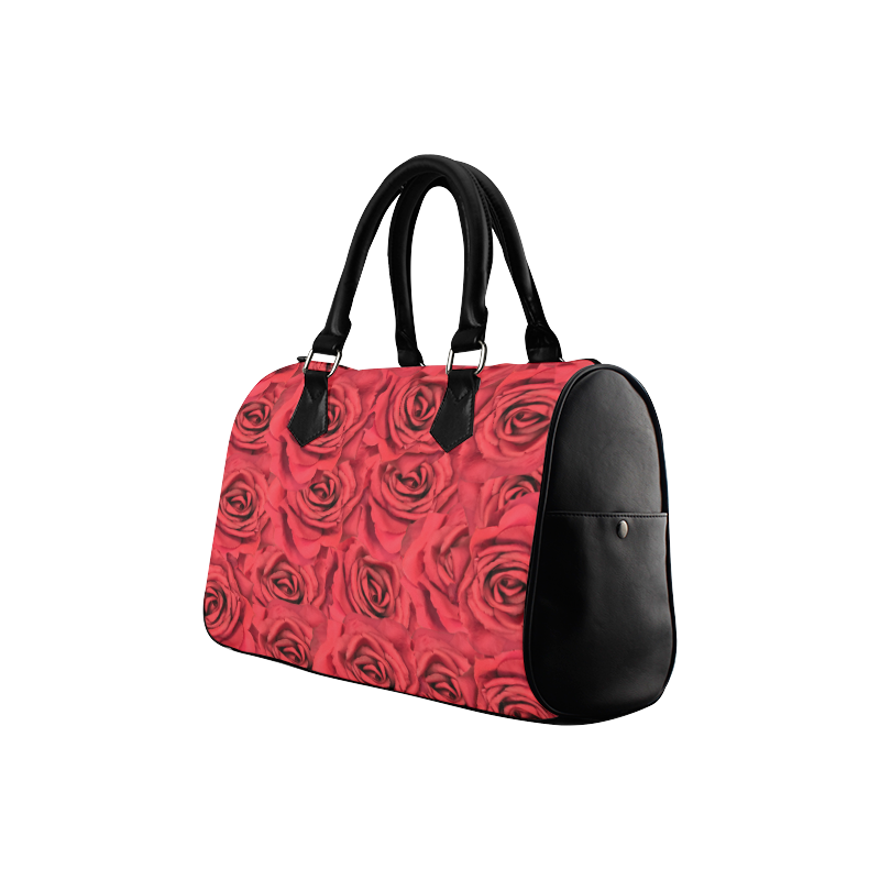 Radical Red Roses Boston Handbag (Model 1621) | ID: D1444231