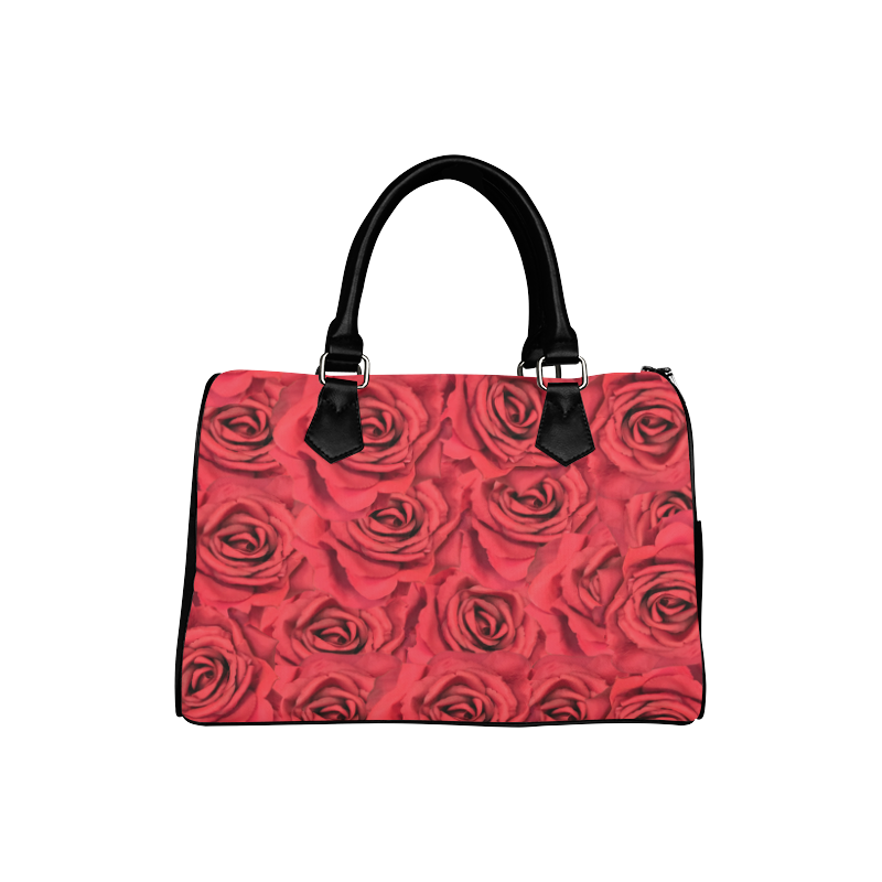 Radical Red Roses Boston Handbag (Model 1621) | ID: D1444231