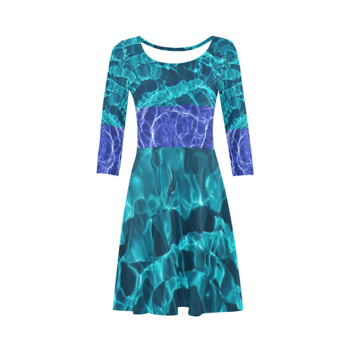 Aqua Mermaid Life 3/4 Sleeve Sundress (D23) | ID: D1442313