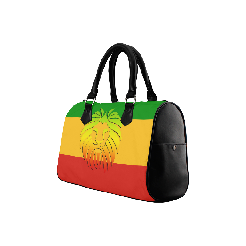Rastafari Lion Flag green yellow red Boston Handbag (Model 1621) | ID ...