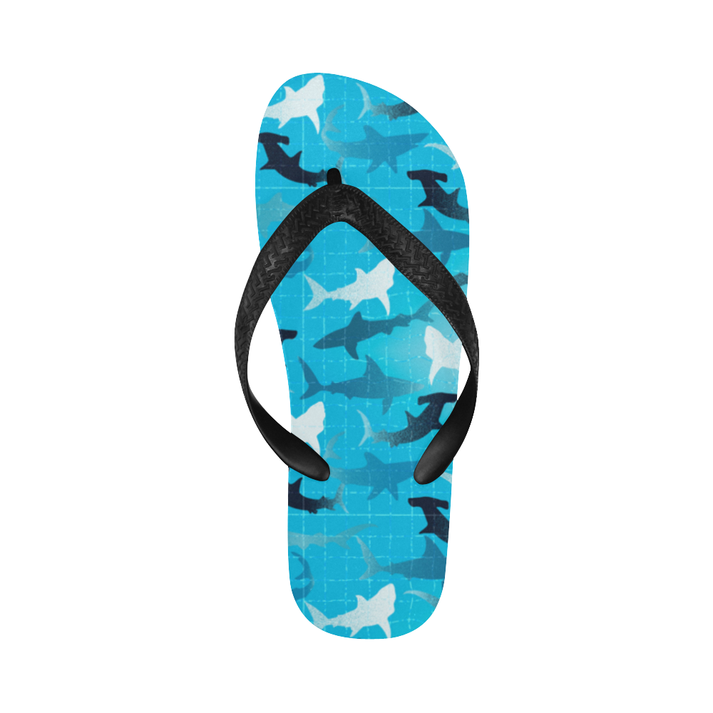sharks! Flip Flops for Men/Women (Model 040) | ID: D1465776