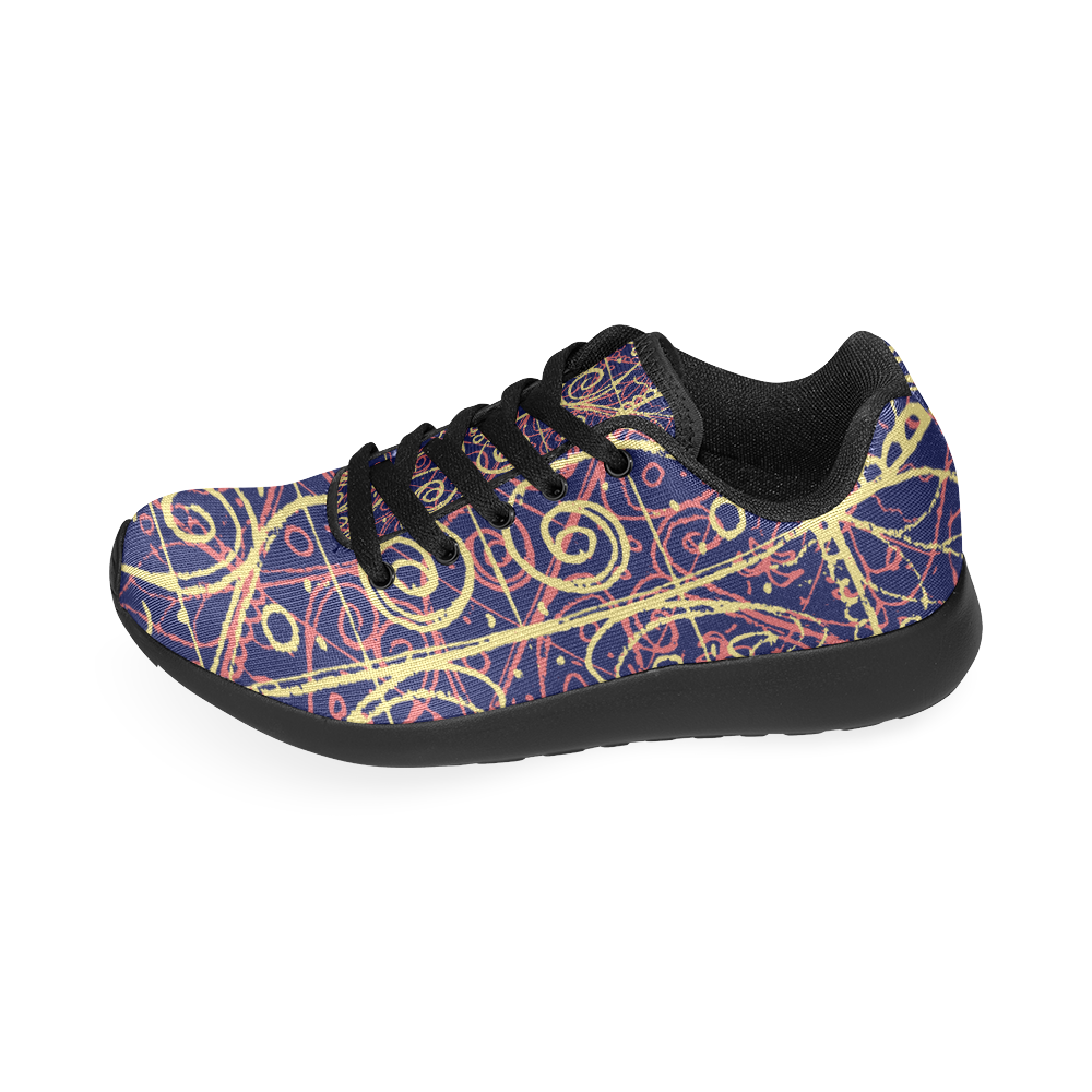 Tribal Ornate Pattern Women’s Running Shoes (Model 020) | ID: D1486643
