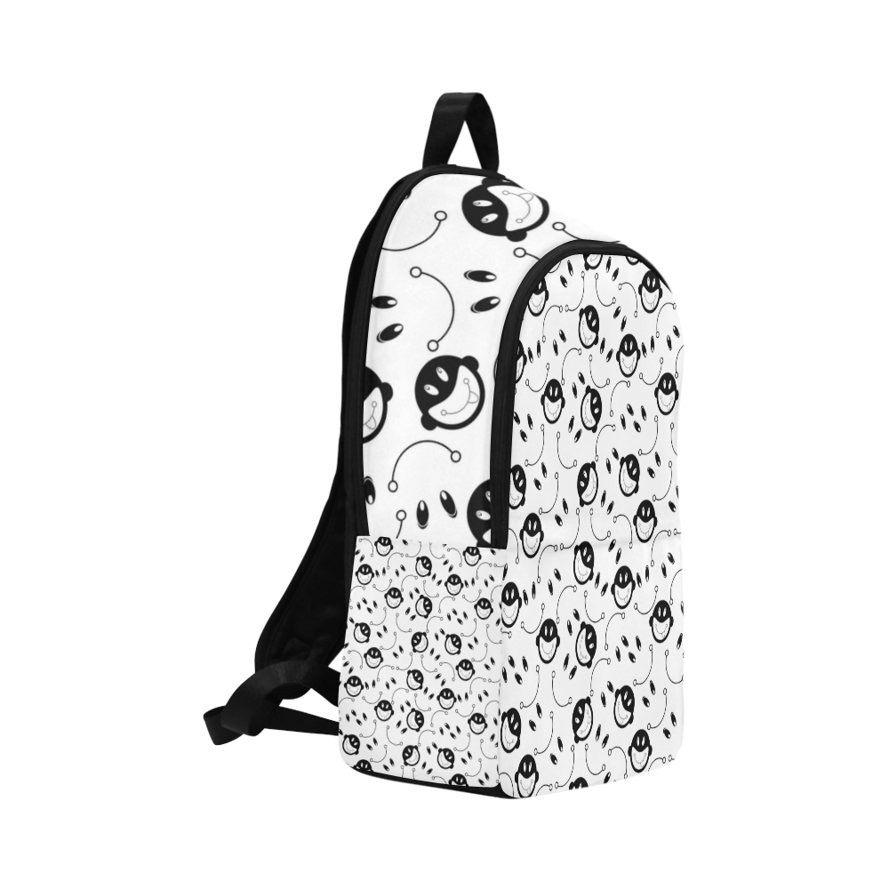 black and white funny monkeys Fabric Backpack for Adult (Model 1659 ...