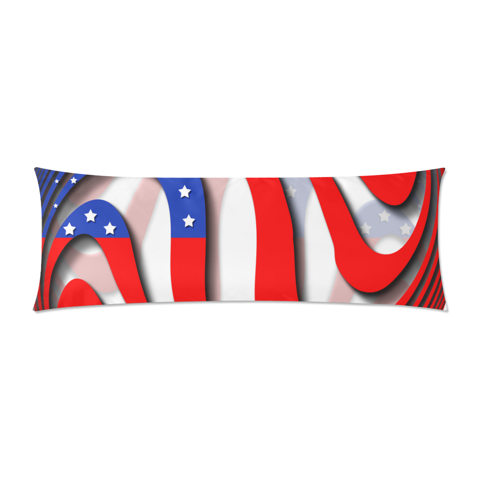 Flag of United States of America Custom Zippered Pillow Case 21"x60 ...
