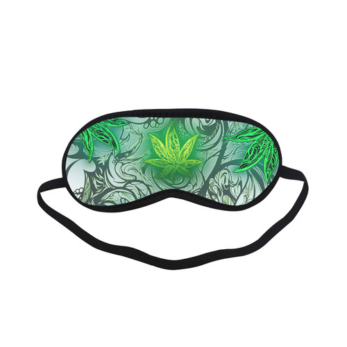 Weed Leaf White Sleeping Mask | ID: D1517350