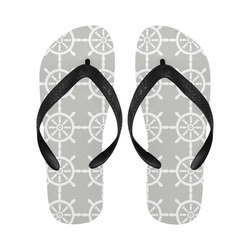 Ship Boat Wheel Flip Flops for Men/Women (Model 040) | ID: D1523624