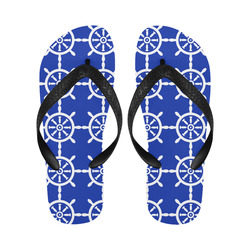 Ship Boat Wheel Flip Flops for Men/Women (Model 040) | ID: D1523624
