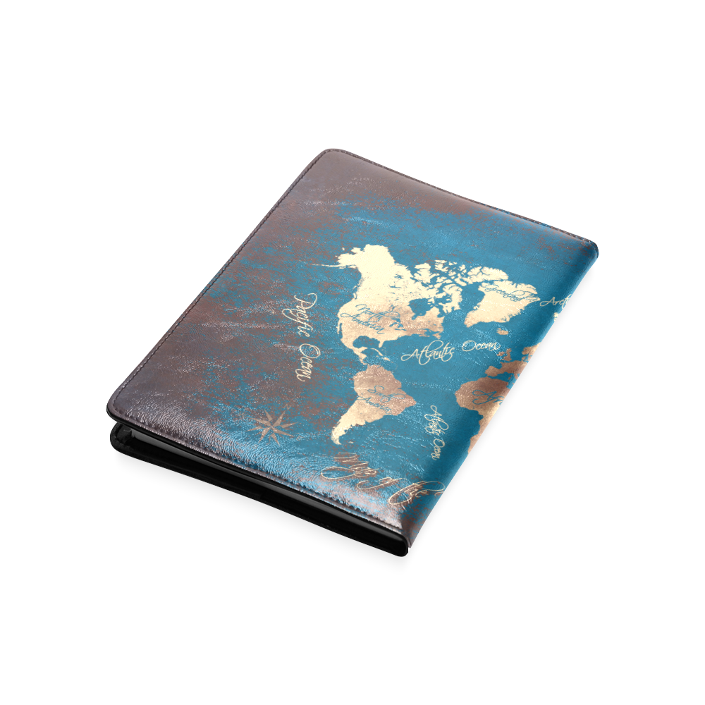 world map Custom NoteBook A5 | ID: D1526278