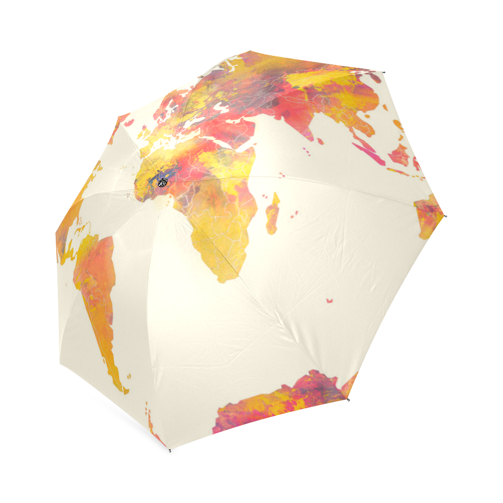world map Foldable Umbrella (Model U01) | ID: D1526423