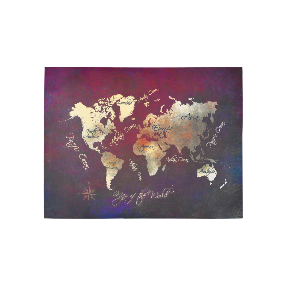 world map Area Rug 5'3''x4' | ID: D1526793