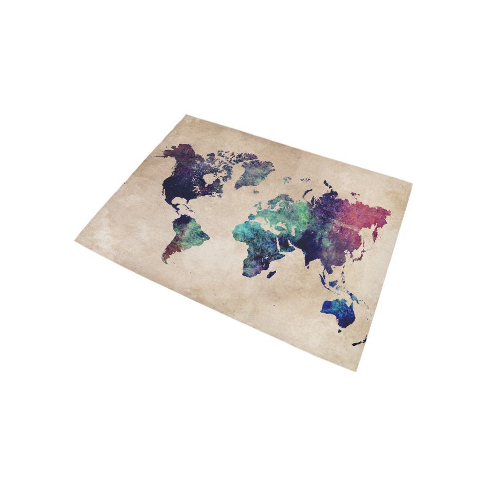 world map Area Rug 5'3''x4' | ID: D1527155