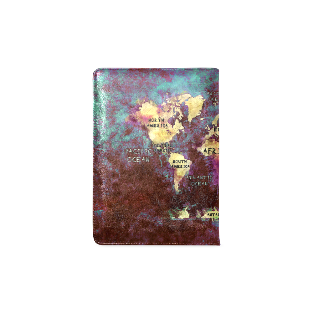 world map Custom NoteBook A5 | ID: D1526337