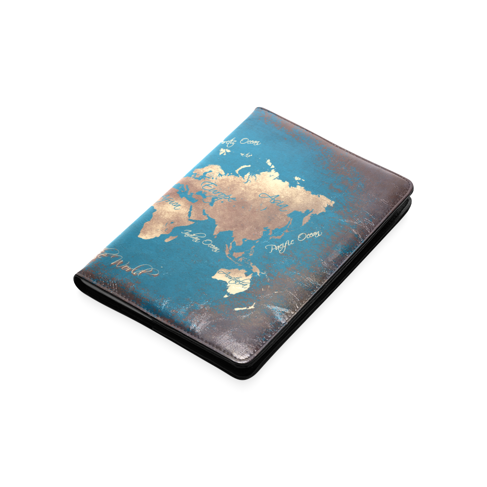 world map Custom NoteBook A5 | ID: D1526278