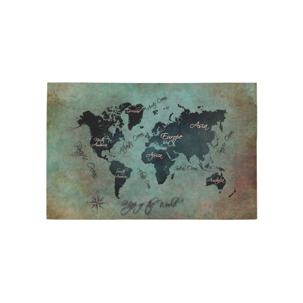 world map Area Rug 5'x3'3'' | ID: D1527131