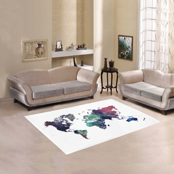 world map Area Rug 5'3''x4' | ID: D1527155