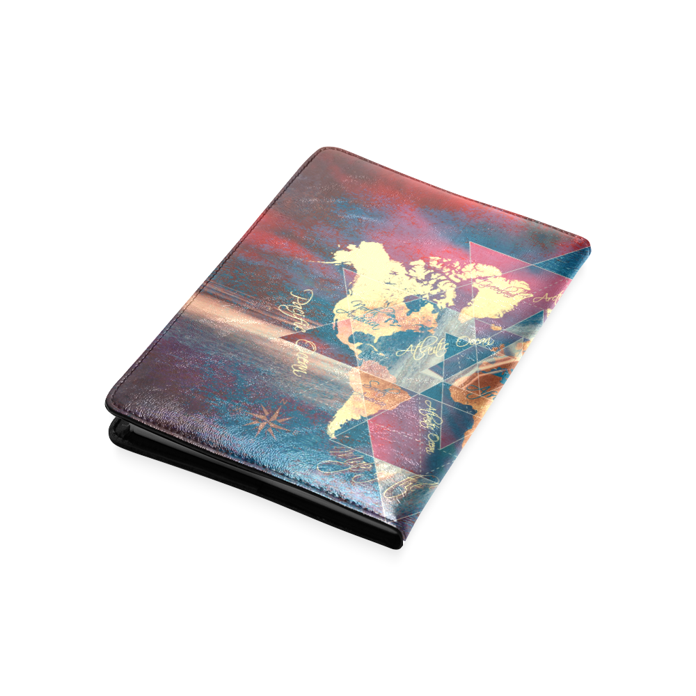 world map Custom NoteBook A5 | ID: D1526369