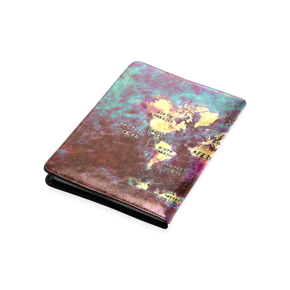 world map Custom NoteBook A5 | ID: D1526337